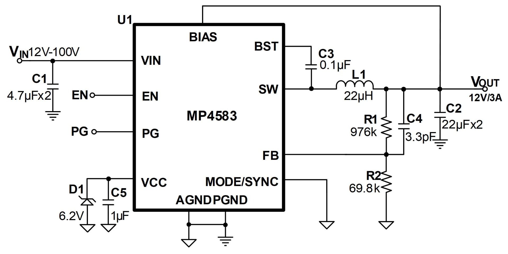 MP9486A | 100V Input, 3.5A, Switching Current Limit Step-Down Converter ...