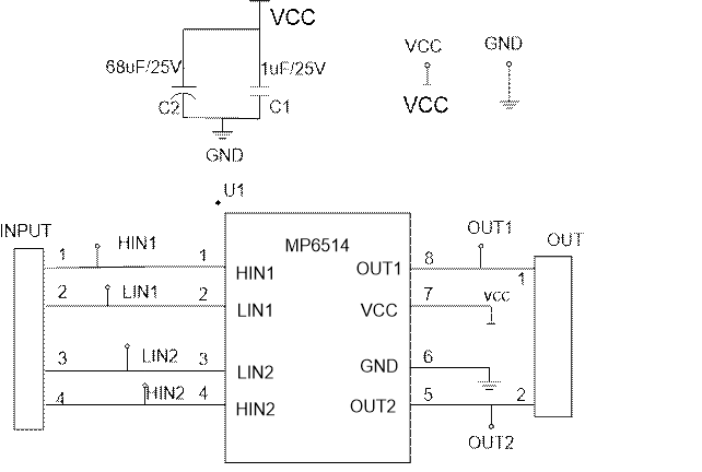 EV6514-G-00A | EV Kits and EV Boards | 0.6A, 14V Half H-Bridge Motor Driver Evaluation Board ...