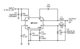 MP1472 | Converters | 4.75V to 18V, 340kHz, 2A Sync Buck with TSOT23-8 ...