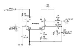 MP2307 | Converters | 3A, 23V, 340KHz Synchronous Rectified Step-Down ...