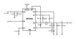 MP2492 | Converters | 2A, 55V, 100KHz Step-Down Converter with ...