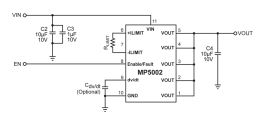 MP5002 | E-Fuse | 3.3V, 1A-3A Programmable Current Limit Switch | MPS ...