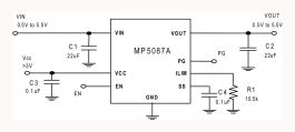 MP5087A | Load Switches | 7A, 5.5V load switch with Programmable ...